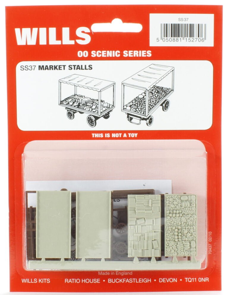 Wills SS-37 OO Scenic Series Market Stalls – Gravesend Model Centre
