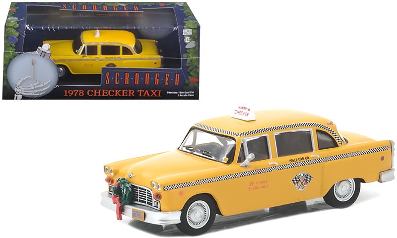 Greenlight 86075 1/43 1978 Checker Taxi Scrooged – Gravesend Model Centre