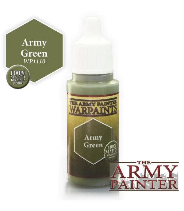 Army Painter Warpaints WP1110 Army Green – Gravesend Model Centre
