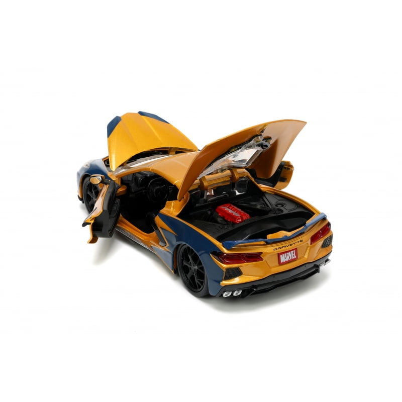 Jada 33354 Marvel X-Men Wolverine and 2020 Chevrolet Corvette Stingray ...