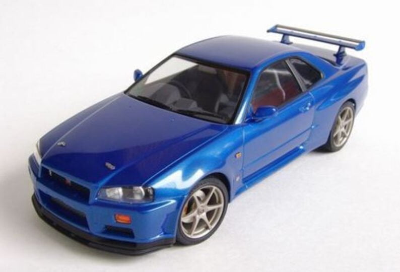 Tamiya 24210 1/24 Nissan Skyline GT-RV spec (R34) – Gravesend Model Centre
