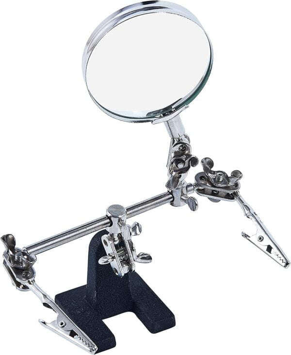 Amtech Tools S2900 Helping Hands Magnifying Glass – x2 Magnification ...