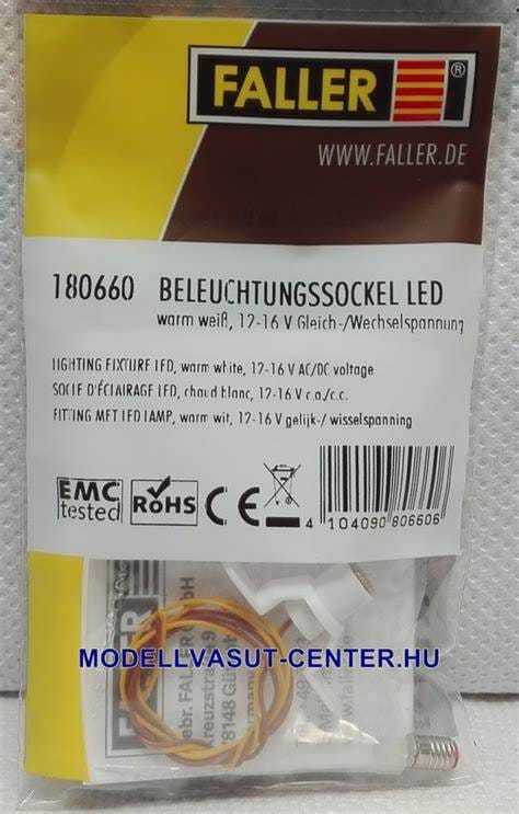 FALLER 180660 BUILDING LED LIGHTING FIXTURE with bulb – Gravesend Model ...