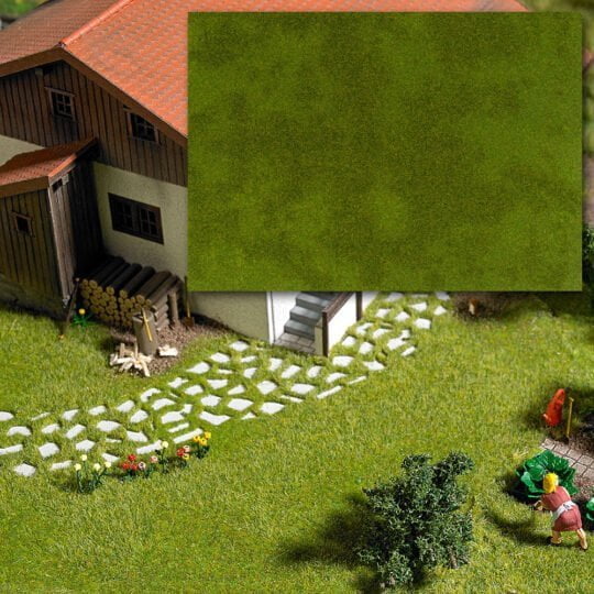 Busch 1319 Spring/Summer Green Fibre Mat – Gravesend Model Centre