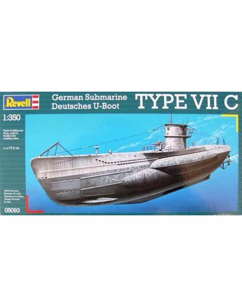 Revell 05093 1/350 German Submarine Type VII C – Gravesend Model Centre