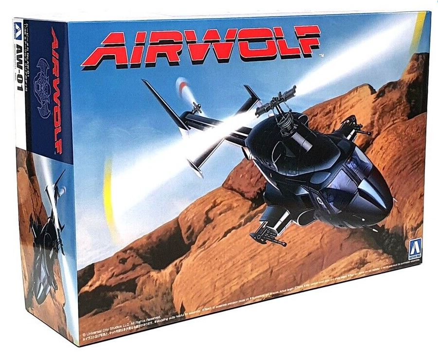 Aoshima 1/48 AW-01 Attack Chopper AIRWOLF Bell 222 CIA 06352 ...