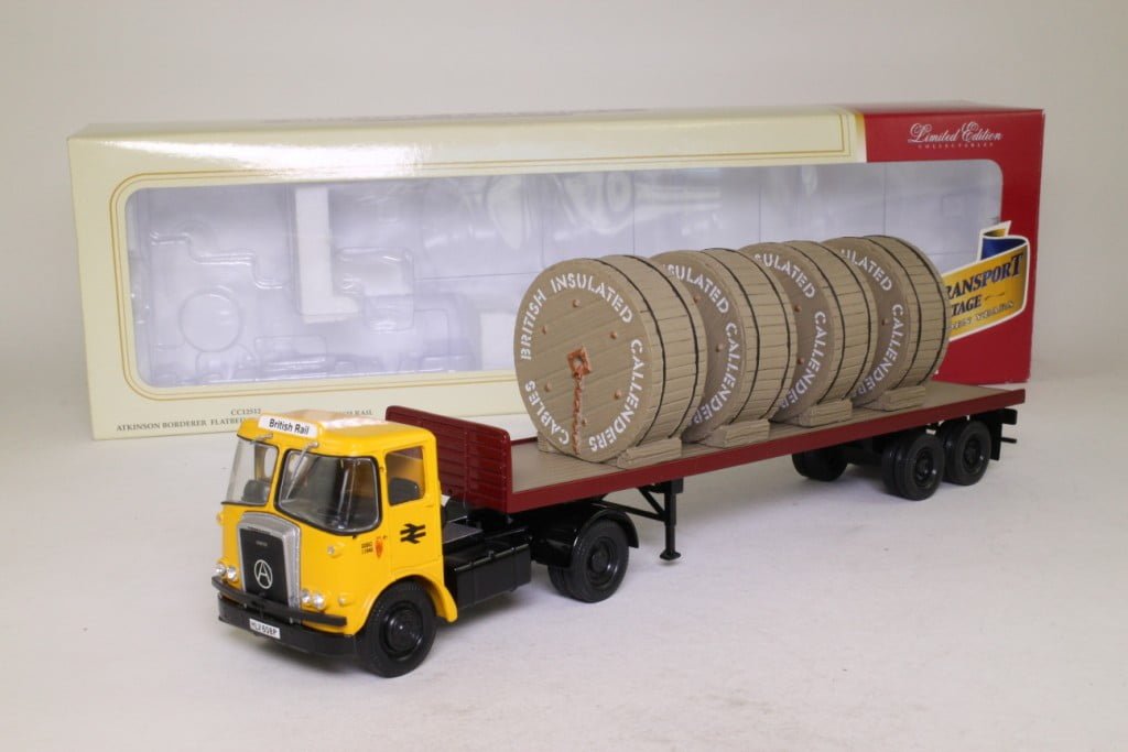 Corgi CC12512 British Rail Atkinson Borderer Flatbed Trailer & Reels ...