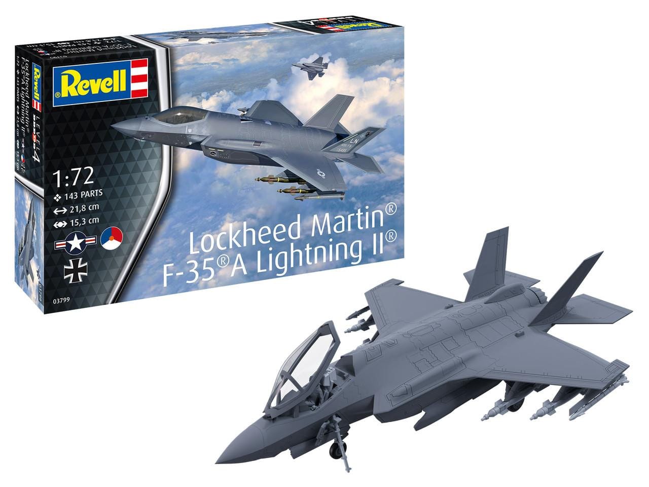 Revell 03799 1/72 Lockheed Martin F-35A Lightning II - Gravesend Model ...