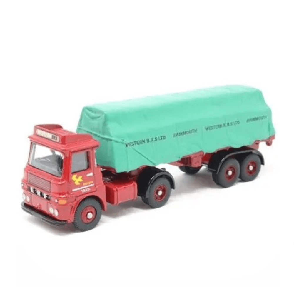 Corgi Trackside DG186011 ERF LV Sheeted Platform Trailer BRS Western ...