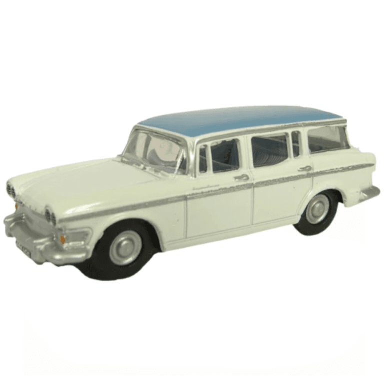 Oxford Diecast Humber Snipe Foam White/Windsor Blue – 1/76 Scale – Gravesend Model Centre