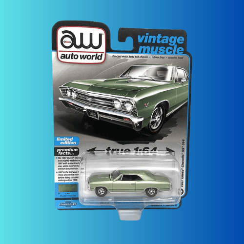 Autoworld 1/64 1967 Chevy Chevelle SS 396 Green – Gravesend Model Centre